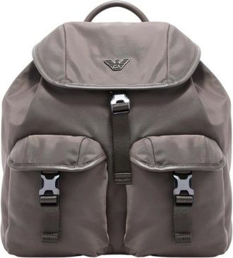 Emporio Armani Homme, Sacs, Brun, Taille: ONE Size Zaino logo Tasche Manico