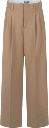 Rossi Rossi, Femme, Pantalons, Beige, Taille: 42 FR Noa Fluid Cade Wide Pantalons