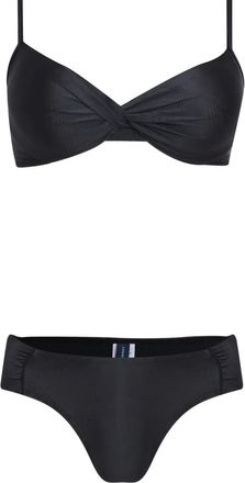 Lygia & Nanny bikini Vitoria à détail torsadé - Noir