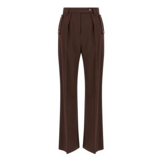Elisabetta Franchi Palazzo-Hose - - Trousers - Damen - Braun - L