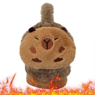Generico Cache-oreilles mignons - Confort en peluche avec protection thermique, cache-oreilles chauds pour femme, pour les sports de plein air, les trajets en 