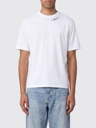 Amiri T-shirt &agrave; col rond et &eacute;paules tombantes en m&eacute;lange de coton et modal