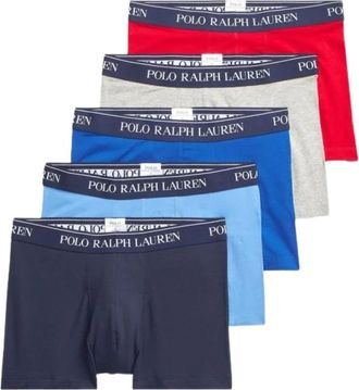Ralph Lauren Homme, Sous-v&ecirc;tements, Multicolore, Taille: M Classic Trunk 5-Pack