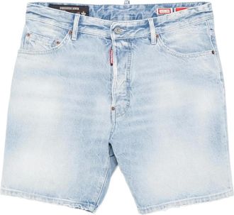 Dsquared2 Homme, Shorts, Bleu, Taille: XL Light Diagonale Wash Shorts