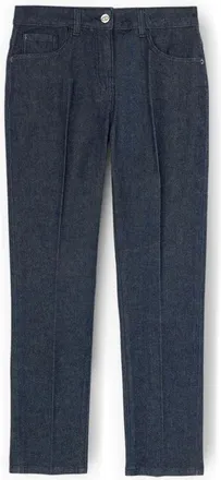 Motivi Femme, Jeans, Bleu, Taille: 44 FR Jean en denim coupe carotte