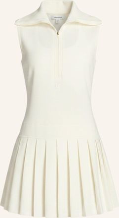 Wilson Sweatkleid W Half Zip Pleated Dress beige