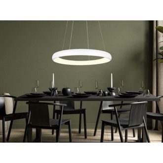 Trio Leuchten Trio Lighting - neuwertig] LED-H&auml;ngeleuchte Cardona &oslash; 75 cm wei&szlig; cct Metall Deckenlampe Lampe
