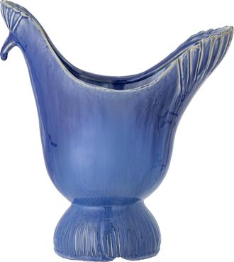 Bloomingville Creative Collection Wylie Vase, Blue, Steingut, L26xH29xB15 cm