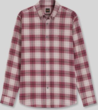 Boss Orange by Hugo Boss Regular Fit Freizeithemd mit Button-Down-Kragen