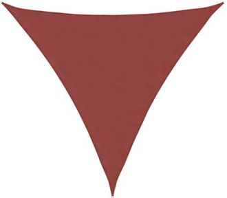 Generic Kangmusi 135405 Voile dombrage triangulaire en tissu Oxford Terre cuite 6 x 6 x 6 m Rouge