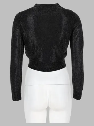 Alexander Wang Beaded Viscose Cardigan - Black