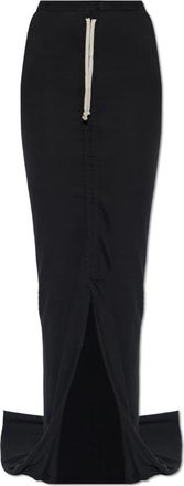 Rick Owens Femme, Jupes, Noir, Taille: 40 FR Jupe Longue fendue