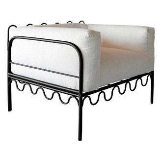 Honor&eacute; Fauteuil Dolores, pi&eacute;tement noir Honor&eacute;