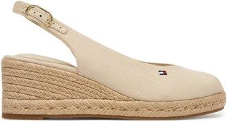 Tommy Hilfiger Espadrilles Mid Wedge Espad Slingback FW0FW09228 Beige