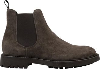 Kiton Homme, Chaussures, Brun, Taille: 45 EU Bottes en Cuir Marron pour Homme