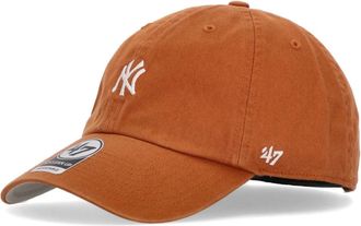 47 Brand Homme, Accessoires, Orange, Taille: ONE Size Casquette &agrave; Visi&egrave;re Courb&eacute;e Mlb Clean Up Neyyan