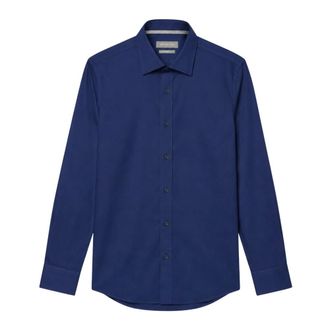 Michael Kors Dobby Engineerd Modern Fit Shirt - - Shirts - Herren - Blau - XL
