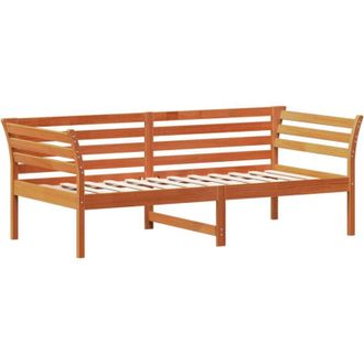 vidaXL Tagesbett ohne Matratze Wachsbraun 75x190 cm Massivholz Kiefer Vidaxl