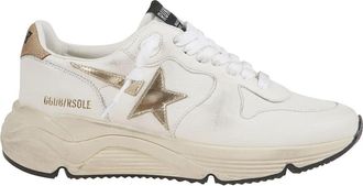 Golden Goose Low-Top Sneaker - White Nappa Sneakers With Gold Star - Gr. 36 (EU) - in Weiß - für Damen