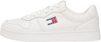 Tommy Jeans Femme The Greenwich Leather En0En03006 Bas, White (Ecru), 38 EU