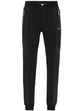 Philipp Plein pantalon de jogging à patch tête de tigre - Noir