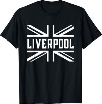 Liverpool T-Shirt, Schwarz, S, Kurzarm, Unisex, Klassisch, Fußball-Fans, Liverpool-Fans
