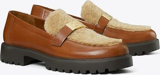Tory Burch LeeLee Loafer aus Lammfell mit Profilsohle
