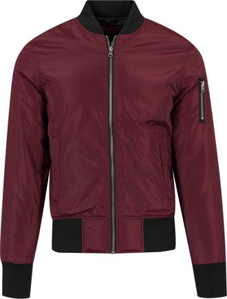 Urban Classics Herren 2-Tone Bomber Jacket Bomberjacke,, per pack Mehrfarbig (burgundy/black 00619), XXXX-Large (Herstellergr&ouml;&szlig;e: 4XL)
