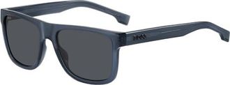 HUGO BOSS Lunettes de Soleil HUGO BOSS BOSS 1647/S PJP BLUE 55/18/145 Homme