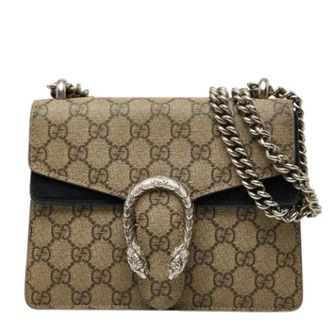 Gucci Pre-owned Toile sacs-gucci - Femme - Pre-owned - Brun - Taille: ONE Size
