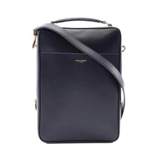 Saint Laurent Pre-owned Cuir sacs-main - Homme - Pre-owned - Noir - Taille: ONE Size