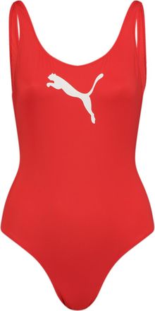 Puma Maillot de bain une pi&egrave;ce PUMA Swim Femme, V&ecirc;tements, Rouge, XS