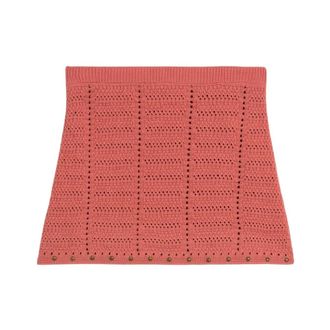 A Paper Kid Kurzer Strickrock - - Skirts - Damen - Orange - 2XL