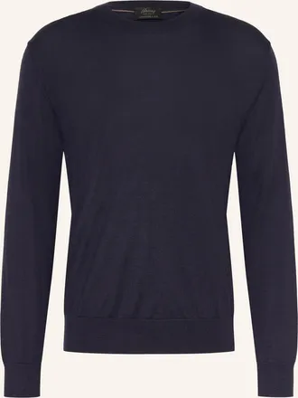 Brioni Pullover Mit Cashmere Und Seide blau