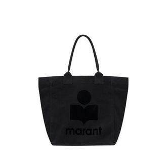 Isabel Marant Petit sac cabas Yenky &agrave; logo brod&eacute; en coton
