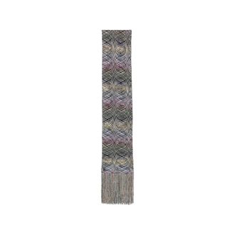 Missoni Zickzack-Schal mit Fransen - - Accessories - Damen - Grau - ONE SIZE