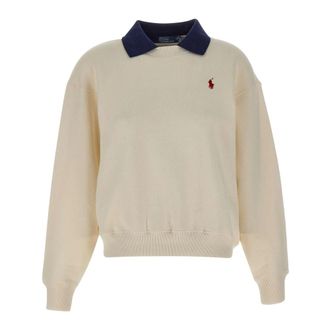 Polo Ralph Lauren Damen, Sweatshirts & Hoodies, Wei&szlig;, MGr&ouml;&szlig;e