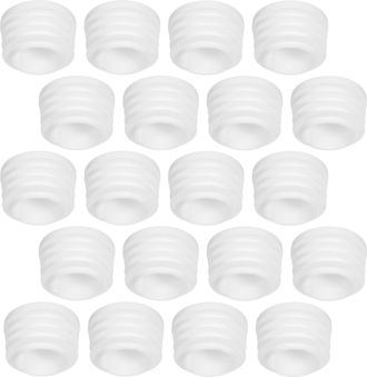 Holibanna 60 St&uuml;ck Rohrkappen Rundrohrstopfen Kunststoffstopfen Schlauchstopfen Kunststoffrohrkappen Kunststoffkappe F&uuml;r Rohr Rohrstopfen Endkappe Rohrstopfenka