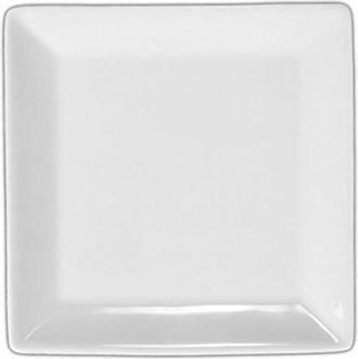 Holst Porzellan YK 1157 Porzellan Quaderteller flach 24 cm YoYo Kanton, weiß, 24 x 24 x 2 cm