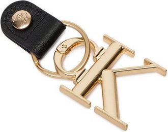 Calvin Klein Schl&uuml;sselanh&auml;nger Bold Ck Carabiner Key Fobb LV04D1157G Goldfarben