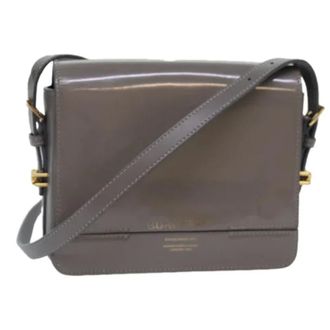 Burberry Pre-owned Cuir sacs-ports-paule - Femme - Pre-owned - Gris - Taille: ONE Size