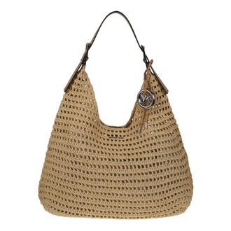 Michael Kors Femme, Sacs, Beige, Taille: ONE Size Grand sac hobo &agrave; bandouli&egrave;re