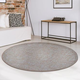 Floordirekt Teppich London Beige 70 Rund 200 cm Durchmesser