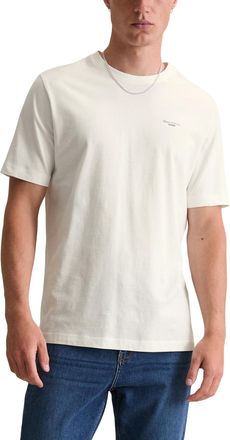 Marc O'Polo Denim Herren T-Shirt aus Bio-Baumwolle Regular Fit, Wei&szlig; (Egg White), XXL