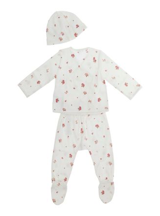 Chlo&eacute; Floral-Print Cotton Cardigan - White