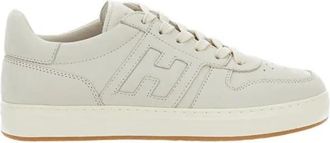 Hogan Low-Top Sneaker - H668 Allacciato H Banda - Gr. 7_5 - in Beige - f&uuml;r Damen