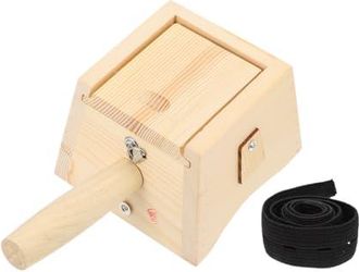 Hemoton Hemoton Moxa Bo&icirc;te &agrave; Moxibustion Bo&icirc;te de gu&eacute;rison Moxa Br&ucirc;leur &agrave; Moxa Appareil de th&eacute;rapie &agrave; larmoise avec poign&eacute;e en Bois