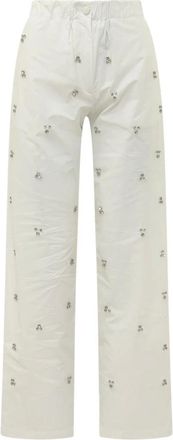 A Paper Kid Femme, Pantalons, Blanc, Taille: 38 FR Popeline Pants