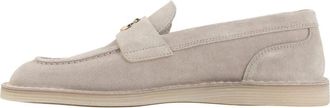 Dolce & Gabbana Femme, Chaussures, Beige, Taille: 37 EU Mocassins en Cuir de Veau Desert