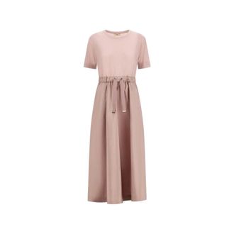 Herno Femme, Robes, Rose, Taille: 40 FR Drawstring Midi Dress